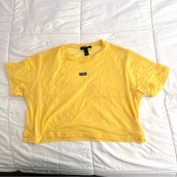 Forever 21 | Tops | Yellow Mesh Top | Poshmark